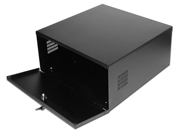 DVR / VCR Desktop Security Lockbox w/ Fan