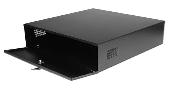 DVR / VCR Desktop Security Lockbox w/ Fan - Low Profile