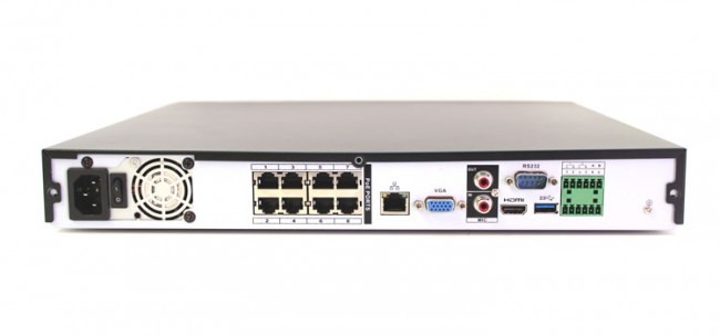 8 Channel NVR with POE, Real Time