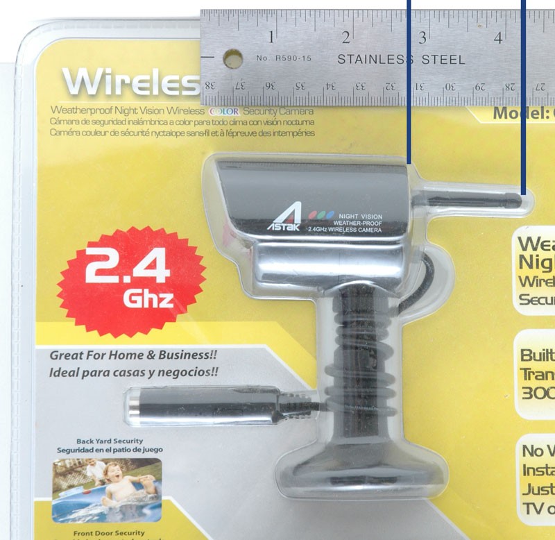 2.4GHz Wireless Mini Bullet Camera with Microphone