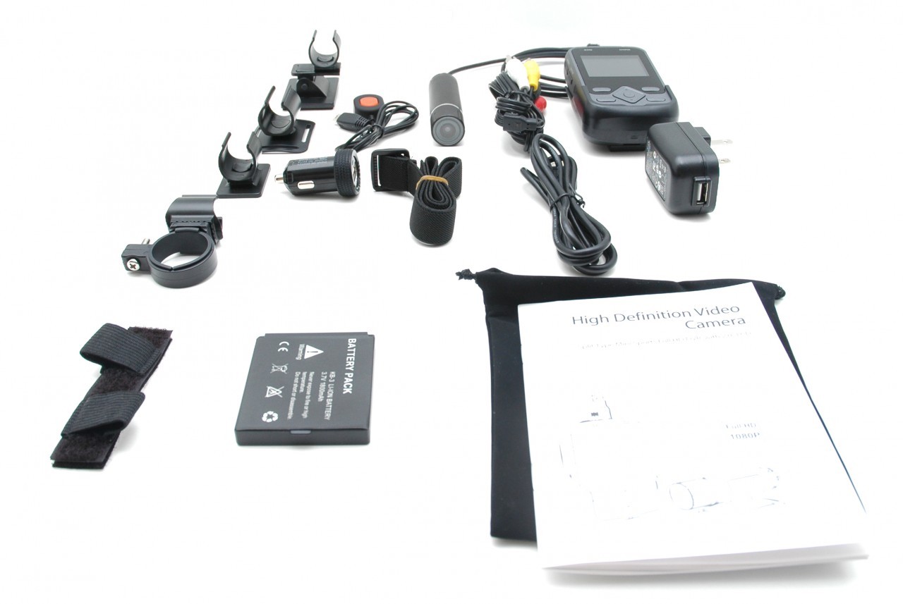 High Definition 1080P Helmet Camera with Portable DVR